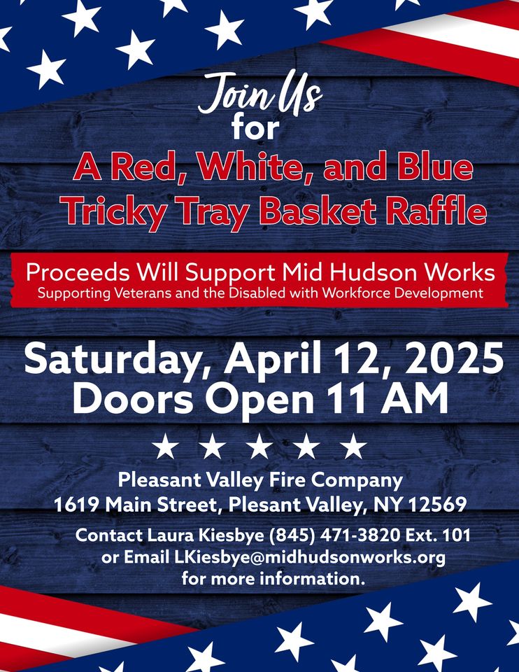 A Red, White, and Blue Tricky Tray Basket Raffle - Mid-Hudson Works